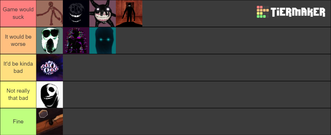 Roblox DOORS monsters Tier List (Community Rankings) - TierMaker