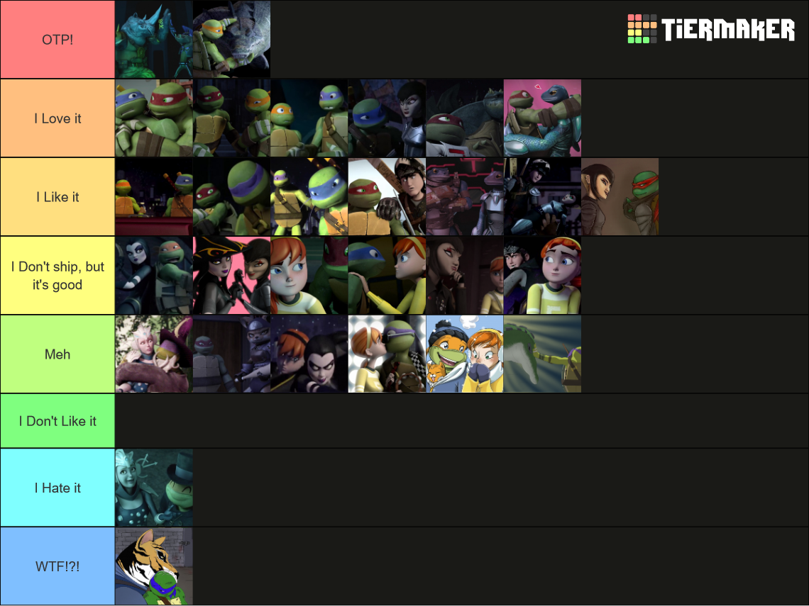 TMNT 2012 Ships Tier List (Community Rankings) - TierMaker