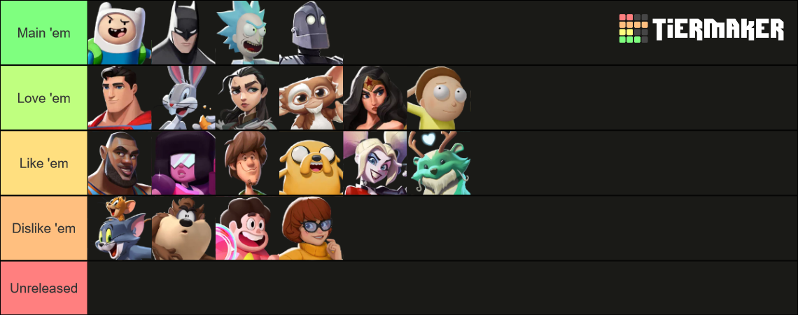 MultiVersus (with Black Adam) Tier List (Community Rankings) - TierMaker