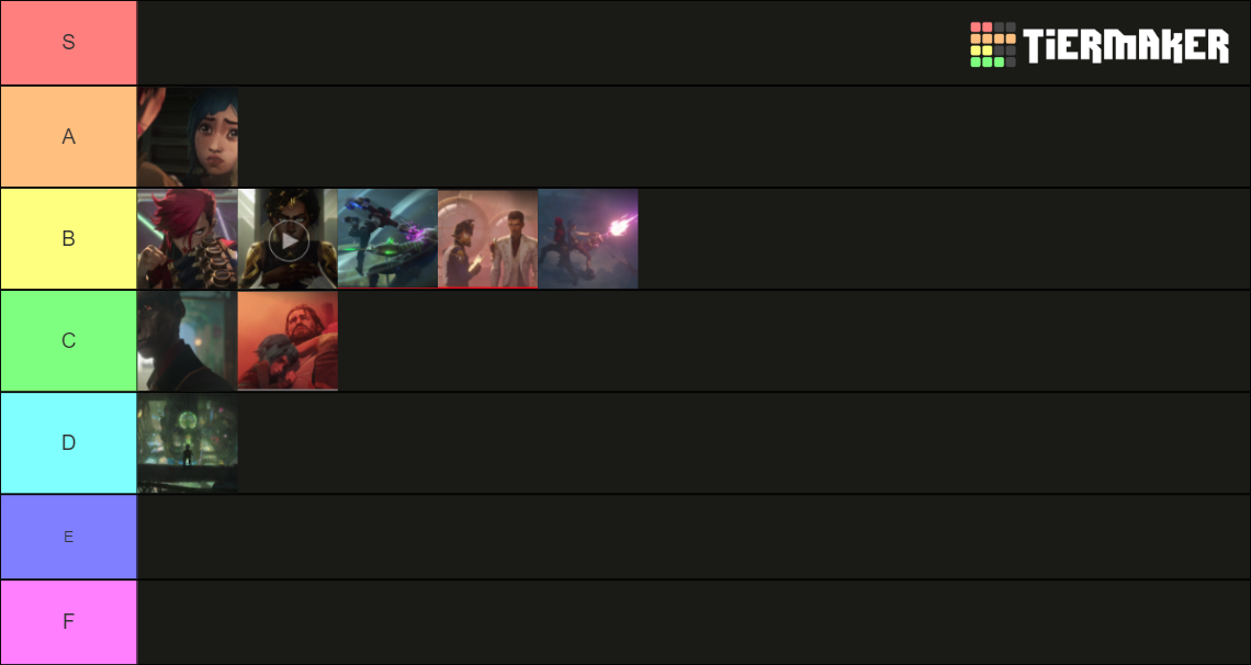 Arcane Episodes Tier List (Community Rankings) - TierMaker