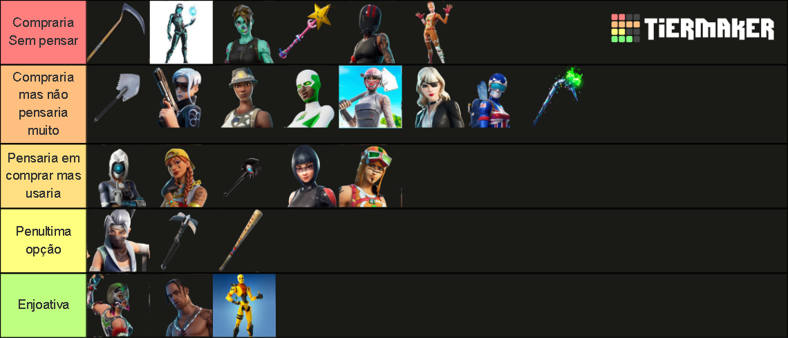 Fort Skins Pics Tier List (Community Rankings) - TierMaker
