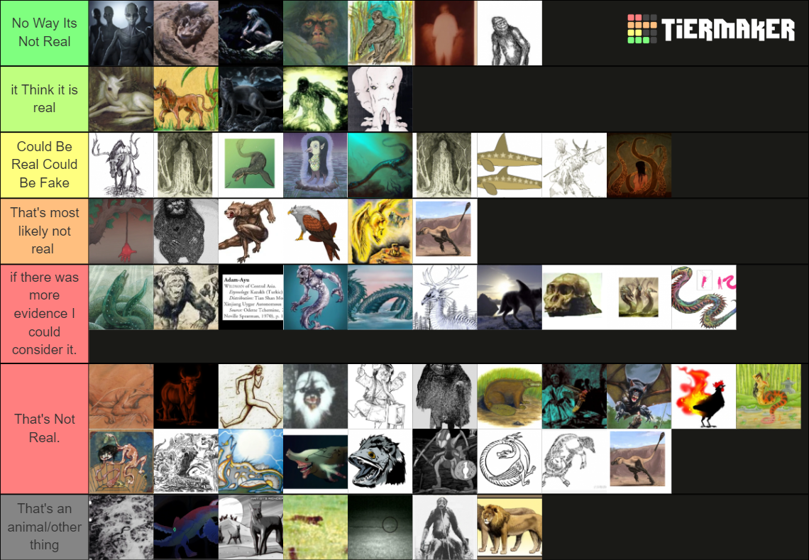 Every Cryptid Tier List (Community Rankings) - TierMaker