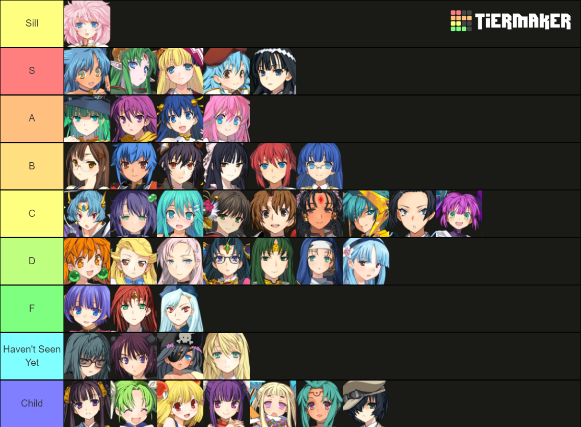Rance Girls Tier List (Community Rankings) - TierMaker