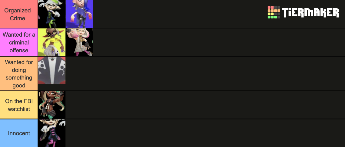 Splatoon Idol (Updated) Tier List (Community Rankings) - TierMaker