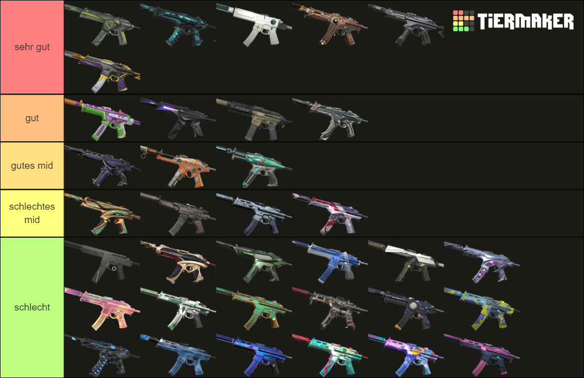 Valorant Spectre Skins (November 2022) Tier List (Community Rankings ...