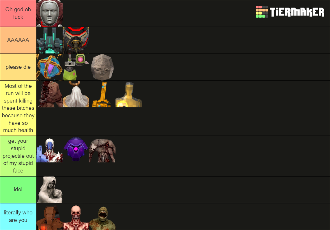 ULTRAKILL Enemies and Bosses Tier List (Community Rankings) - TierMaker