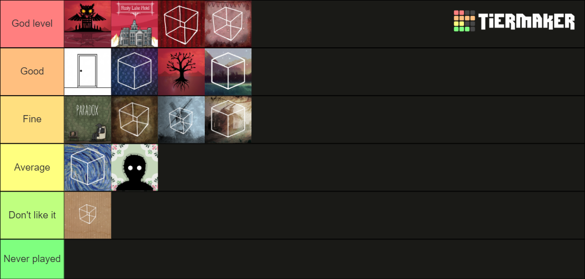Rusty Lake/Cube Escape games Tier List (Community Rankings) - TierMaker