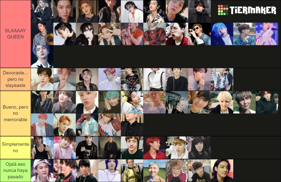 BTS Hairstyles Tier List (Community Rankings) - TierMaker