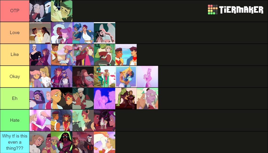 She-Ra Ships and Couples Tier List (Community Rankings) - TierMaker She-Ra Ships and Couples Tier List (Community Rankings) - TierMaker