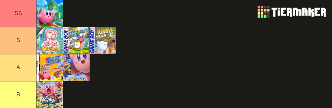 Kirby Games Tier List (Community Rankings) - TierMaker