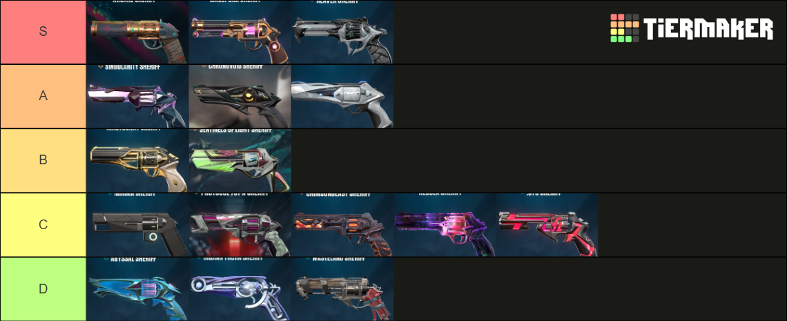 Sheriff Skins Valorant February 2024 Tier List (Community Rankings ...