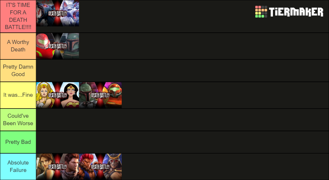 Death Battle Tier List (Community Rankings) - TierMaker