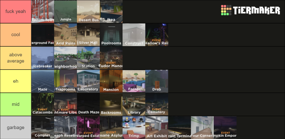 Roblox Evade Maps (December 2022) Tier List (Community Rankings ...