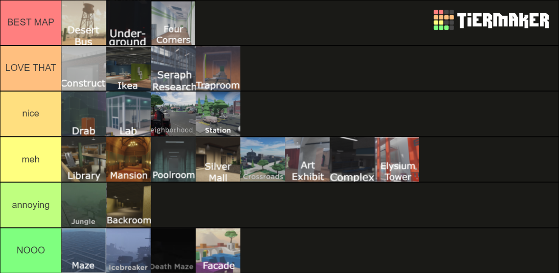 evade 1.0.9 update maps Tier List (Community Rankings) - TierMaker