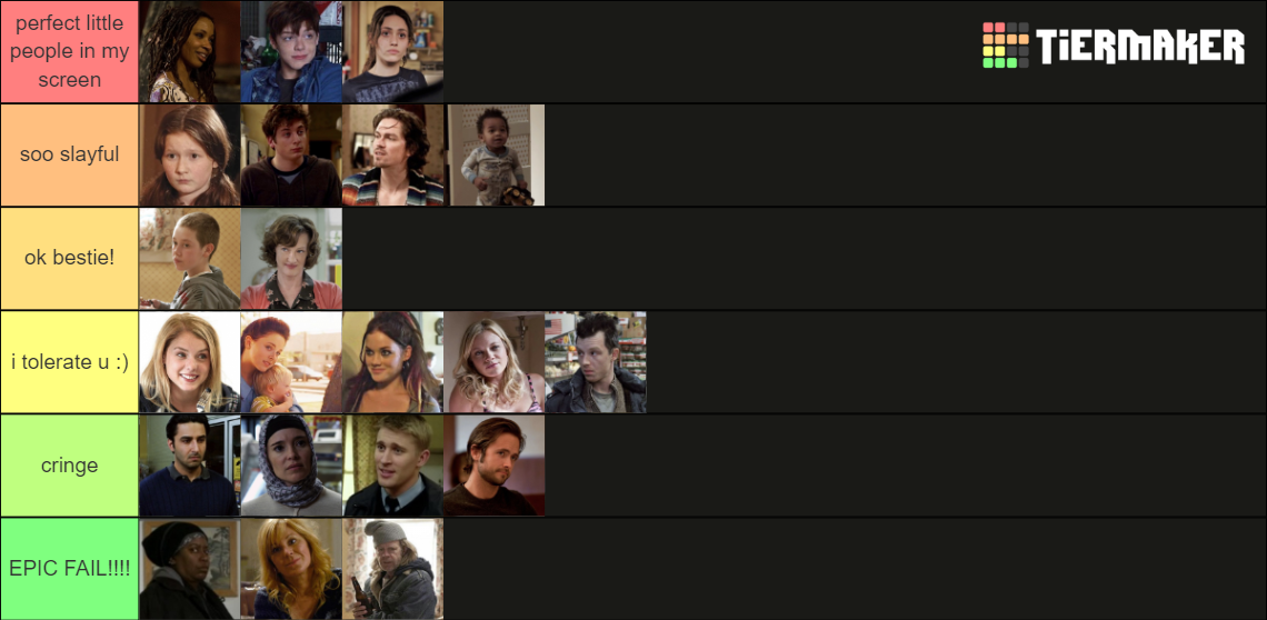 shameless characters s1 Tier List (Community Rankings) - TierMaker