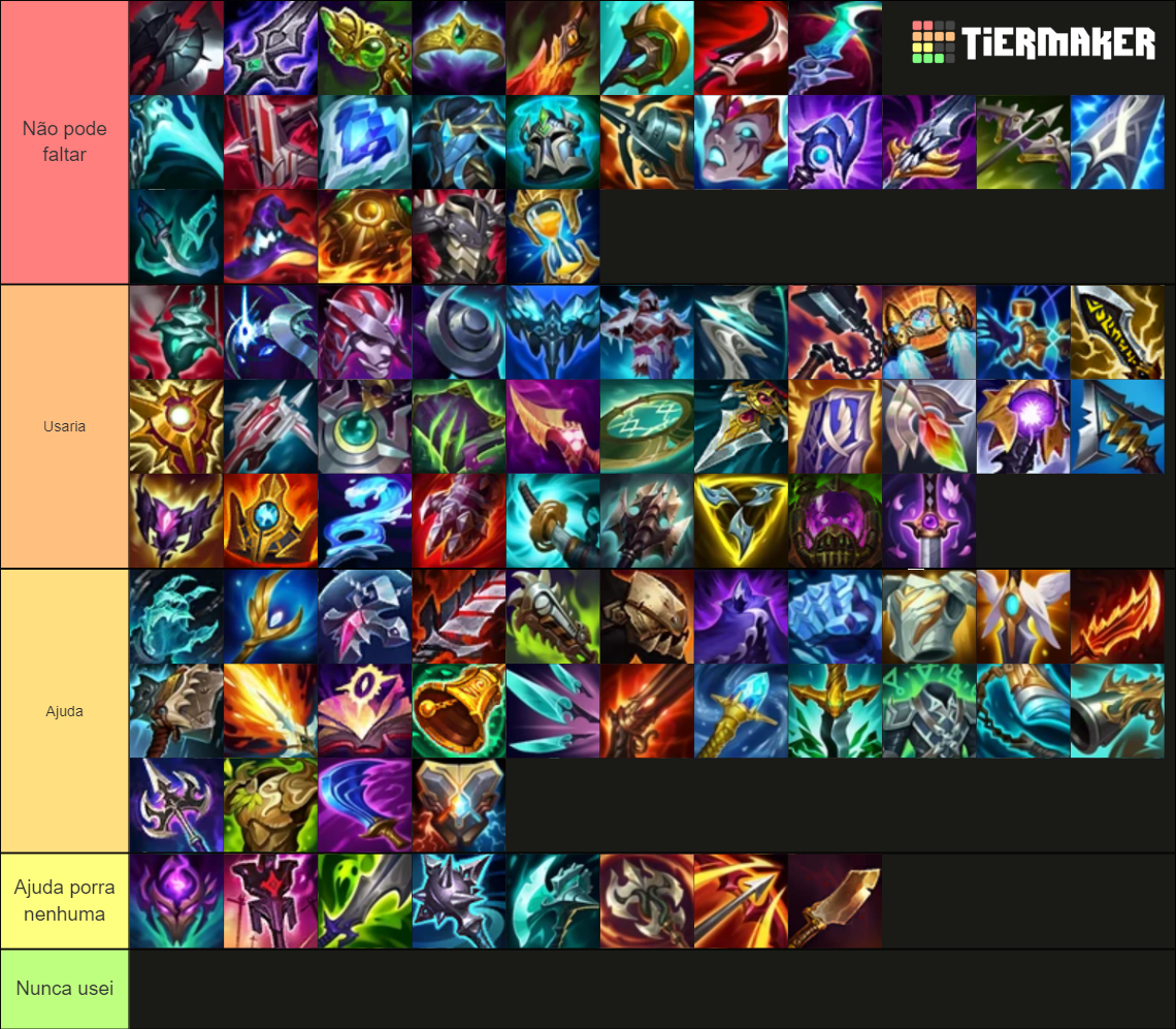 Itens Legue of Legends Tier List (Community Rankings) - TierMaker