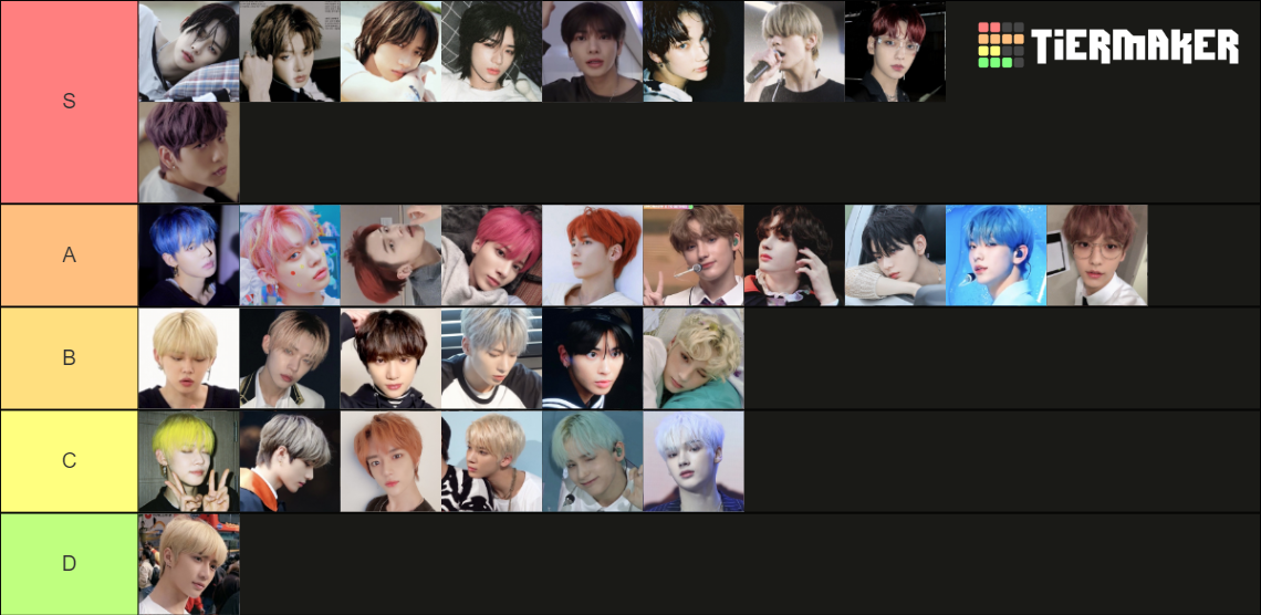 TXT hair colors Tier List (Community Rankings) - TierMaker