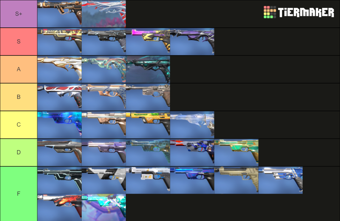 Valorant Ghost Skins September 2022 Tier List (Community Rankings ...