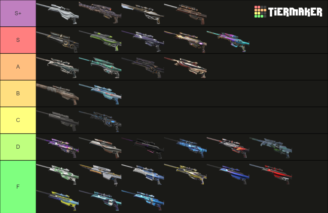 Valorant Operator Skins (October 2022) Tier List (Community Rankings ...