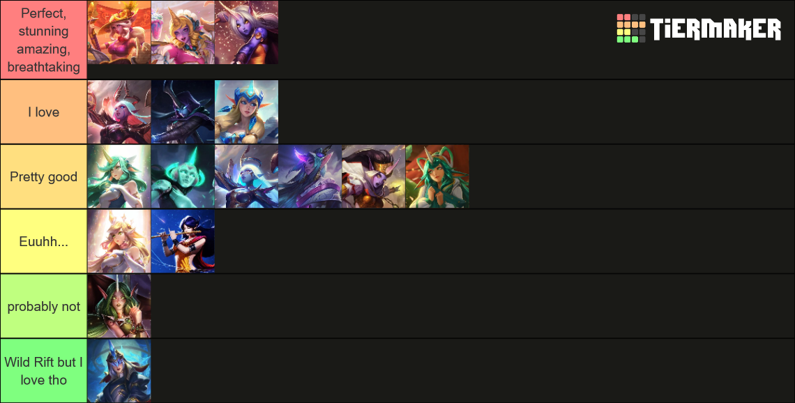 Soraka Skins (2022) Tier List (Community Rankings) - TierMaker