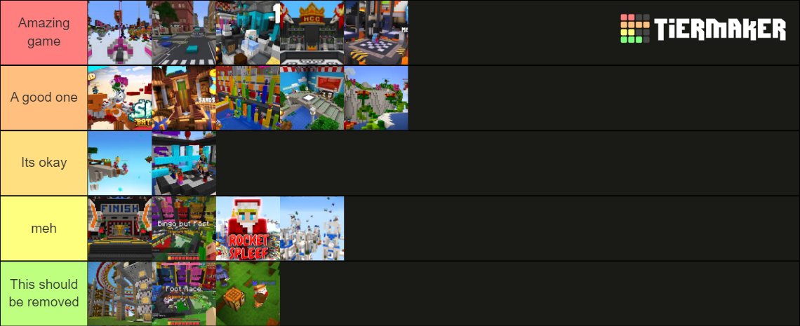 MCC games Tier List (Community Rankings) - TierMaker