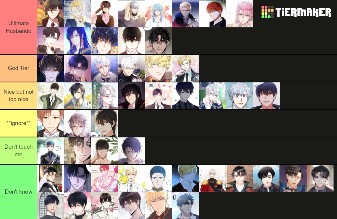 Webtoon's Male Leads Tier List (Community Rankings) - TierMaker