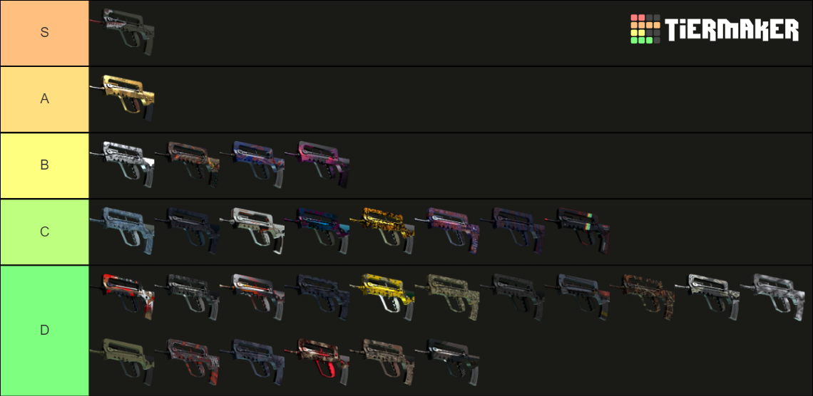 CS:GO - All FAMAS Skins (2022) Tier List (Community Rankings) - TierMaker