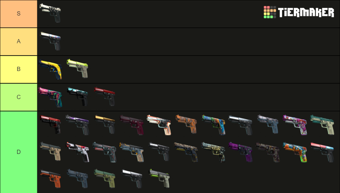 CS:GO - All Five-SeveN Skins (2022) Tier List (Community Rankings ...