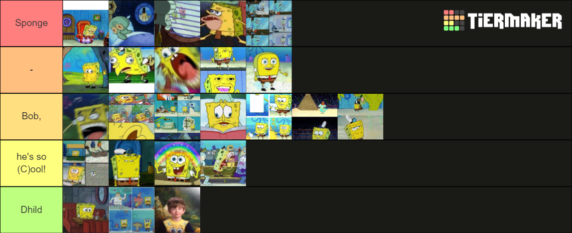 Spongebob meme Tier List (Community Rankings) - TierMaker