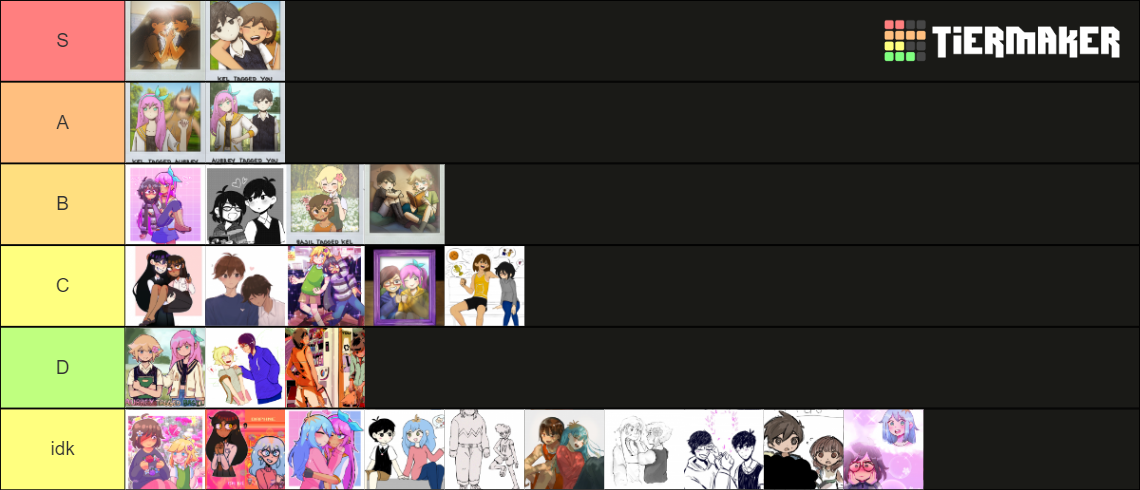 OMORI Ships Tier List (Community Rankings) - TierMaker