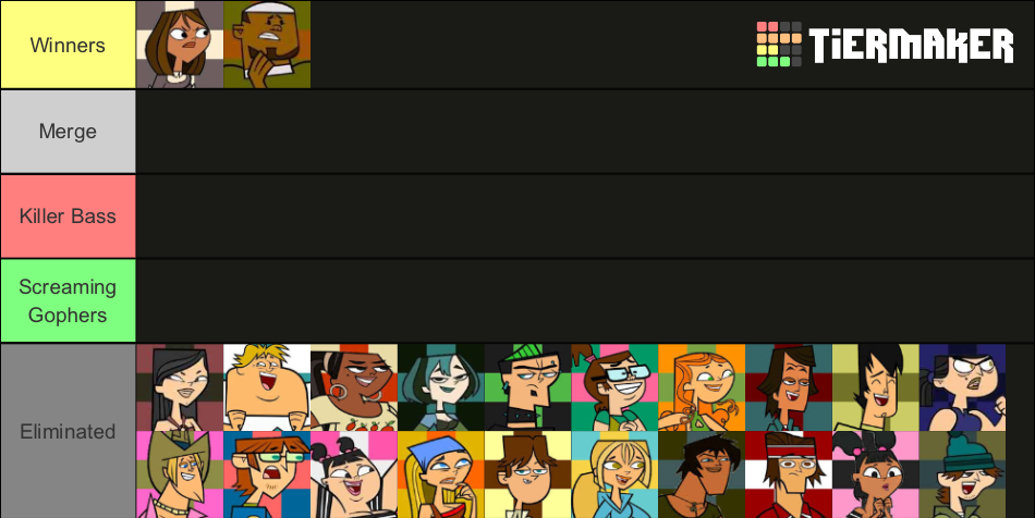 Total drama gen 1 Tier List (Community Rankings) - TierMaker Total drama gen 1 Tier List (Community Rankings) - TierMaker