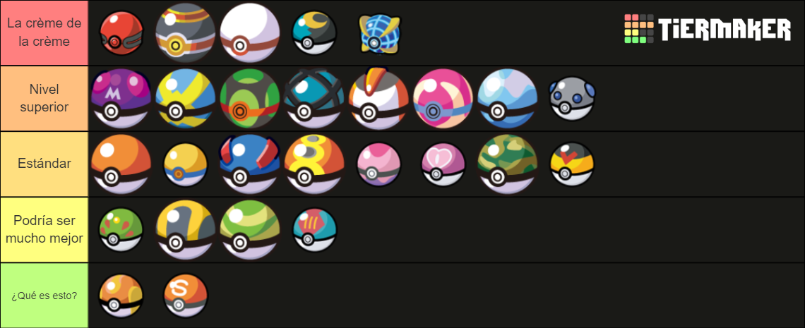 PokeBall Tier List (Community Rankings) - TierMaker