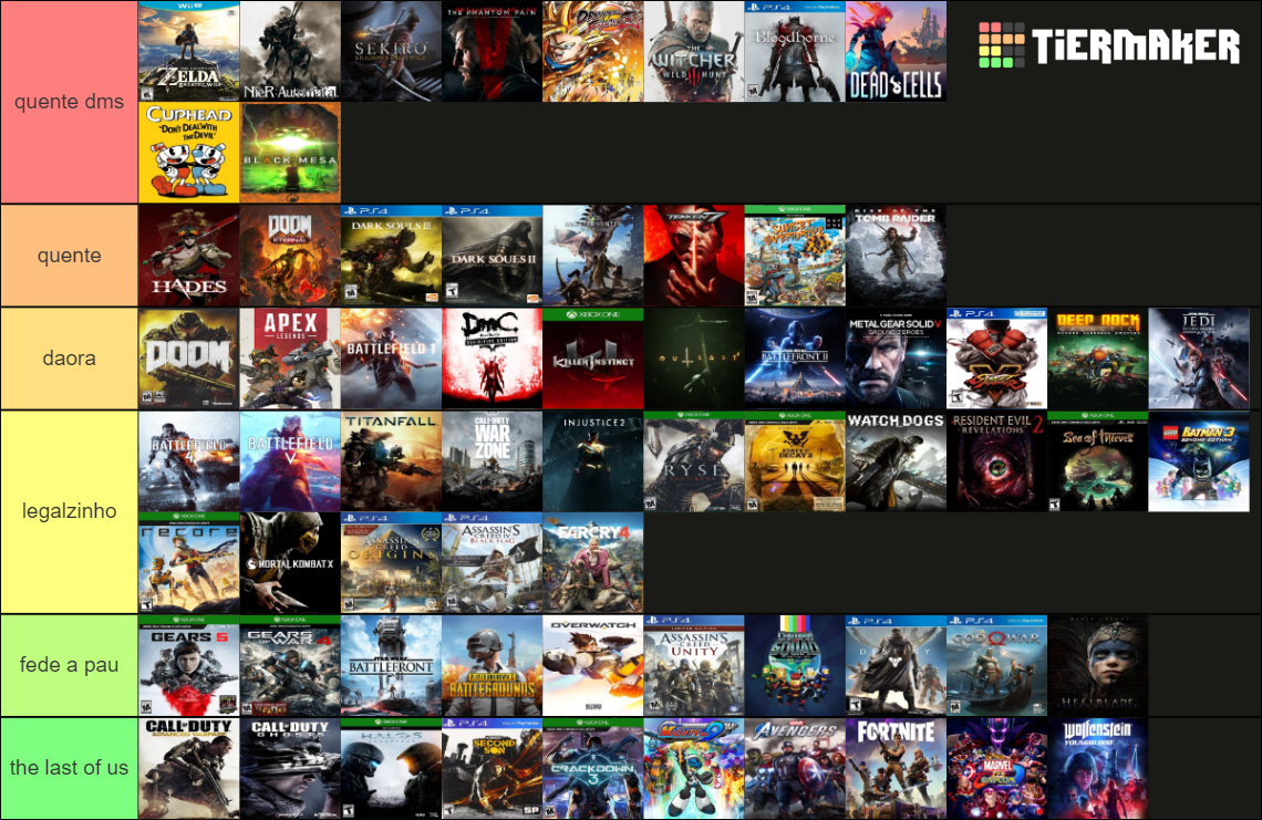 8th Gen Video Games Tier List (Community Rankings) - TierMaker