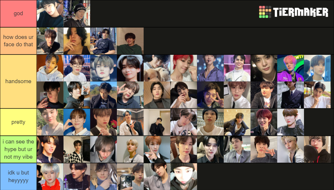 random kpop boy visual ranking Tier List (Community Rankings) - TierMaker