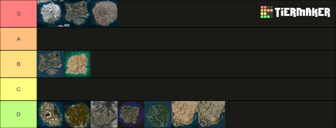 PUBG Maps Tier List (Community Rankings) - TierMaker