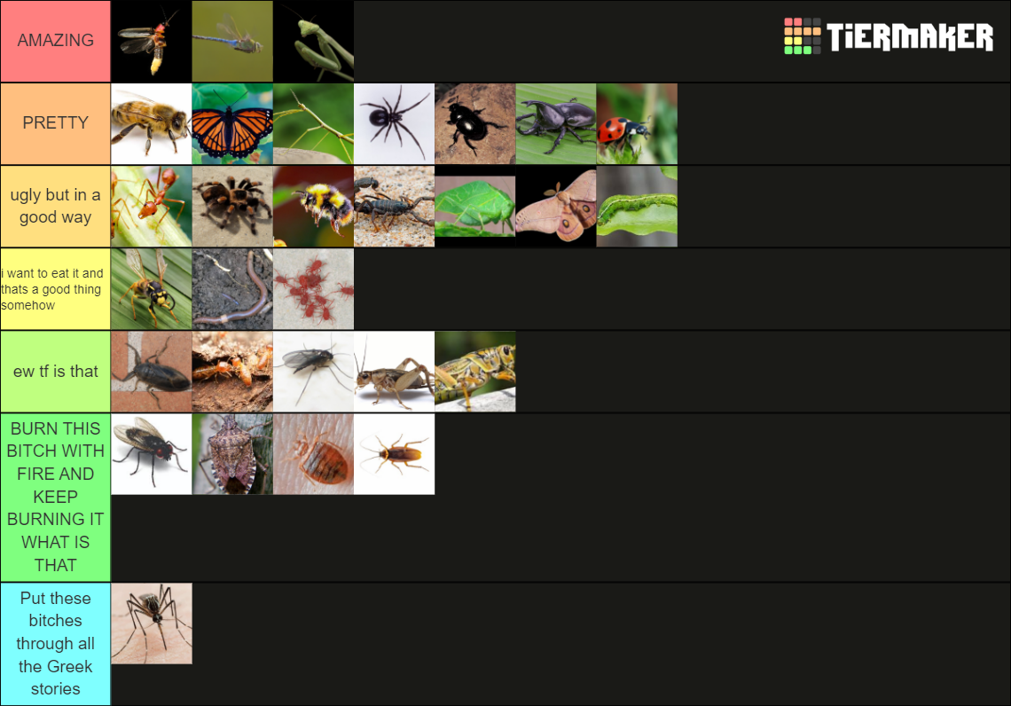 bugs Tier List (Community Rankings) - TierMaker
