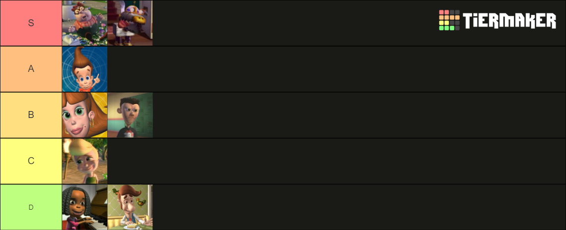 Jimmy Neutron Characters Tier List (Community Rankings) - TierMaker
