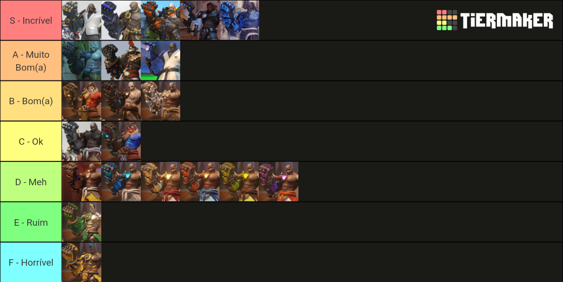 (OW1) Todas As Skins do Doomfist 2022 Tier List (Community Rankings ...