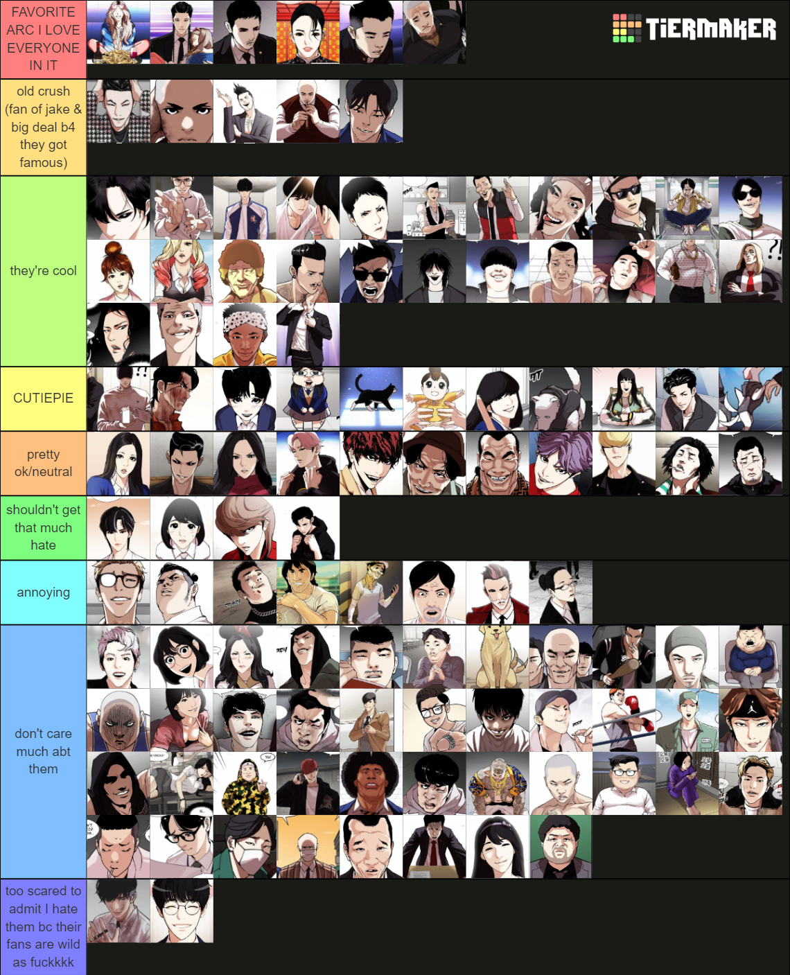 LOOKISM (100+ CHARACTERS) Tier List (Community Rankings) - TierMaker