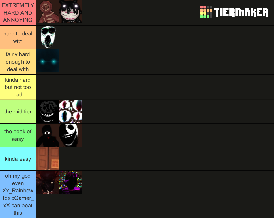 doors entitiy by hard they are Tier List (Community Rankings) - TierMaker