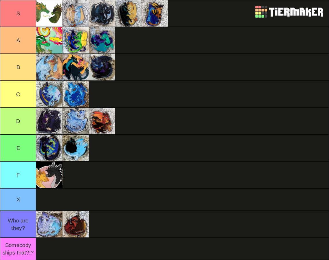 Wings of Fire ships Tier List (Community Rankings) - TierMaker