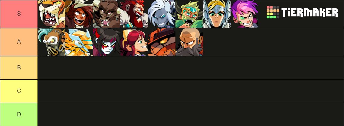 Brawlhalla Legends w/ Red Raptor Tier List (Community Rankings) - TierMaker