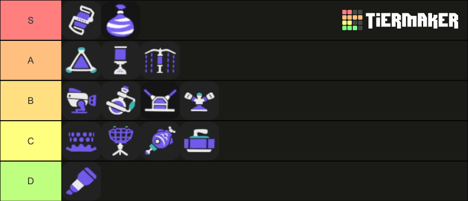 splatoon3 sub weapon Tier List (Community Rankings) - TierMaker