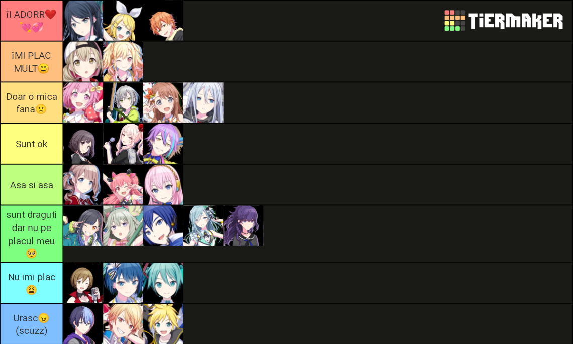 hatsune miku Tier List (Community Rankings) - TierMaker