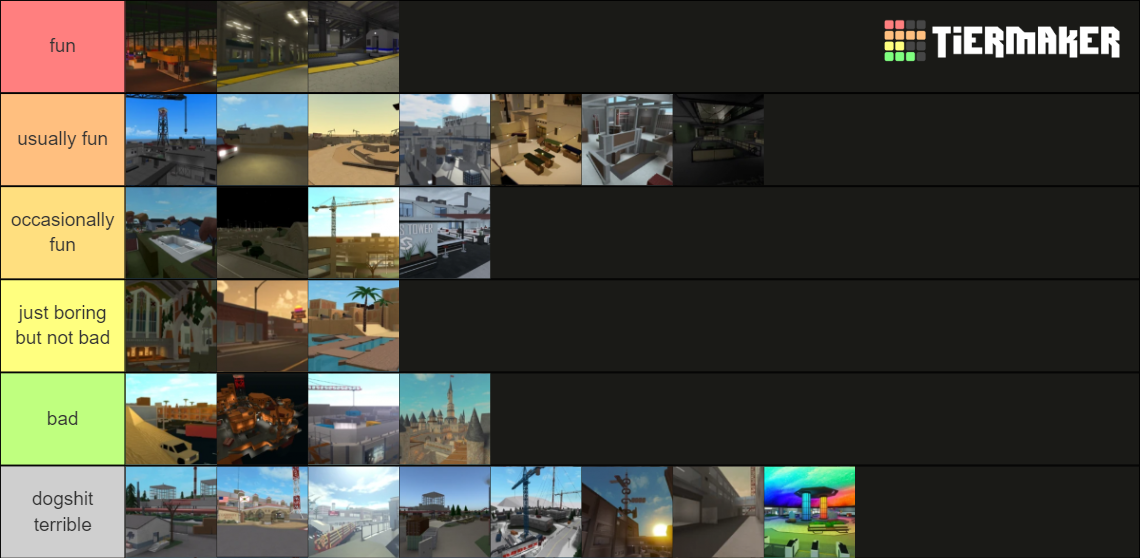 PHANTOM FORCES MAP TIER LIST Tier List (Community Rankings) - TierMaker