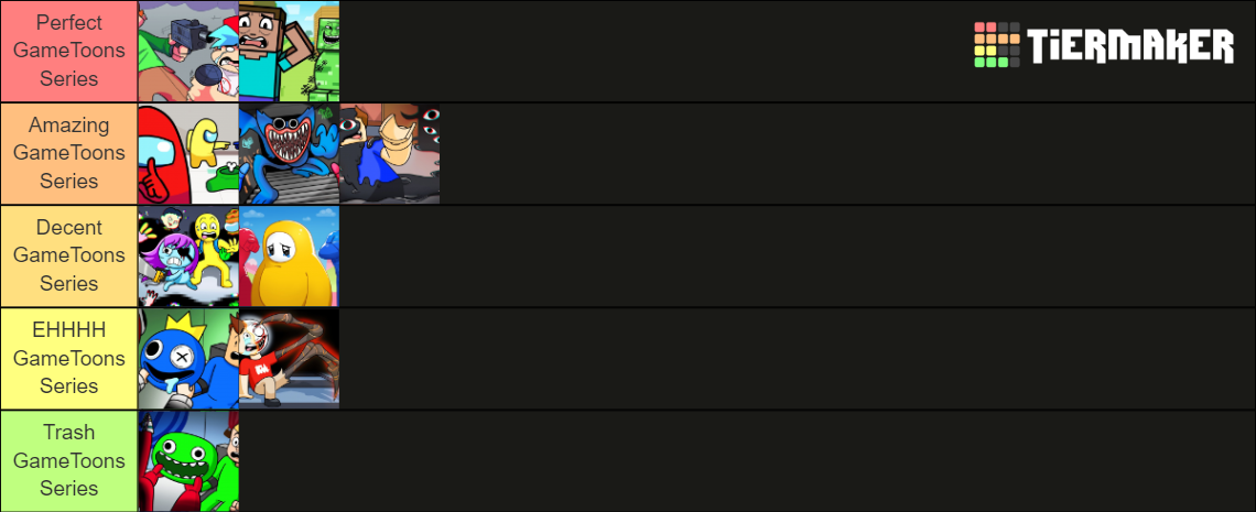 Rank Every GameToons Series Tier List (Community Rankings) - TierMaker