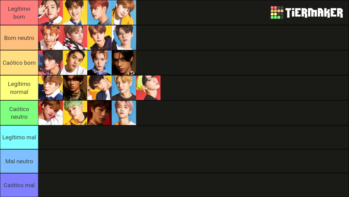 NCT - LAWFUL GOOD TO CHAOTIC EVIL Tier List (Community Rankings ...