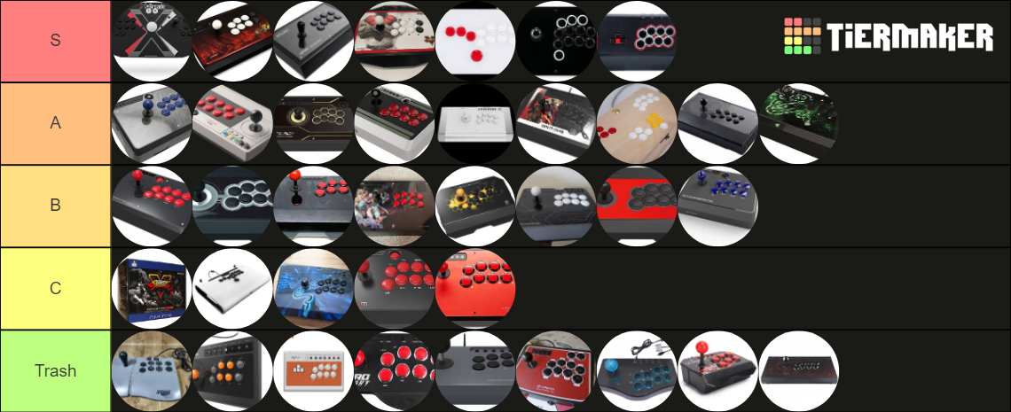 Arcade Sticks Quality Tier List (Community Rankings) - TierMaker