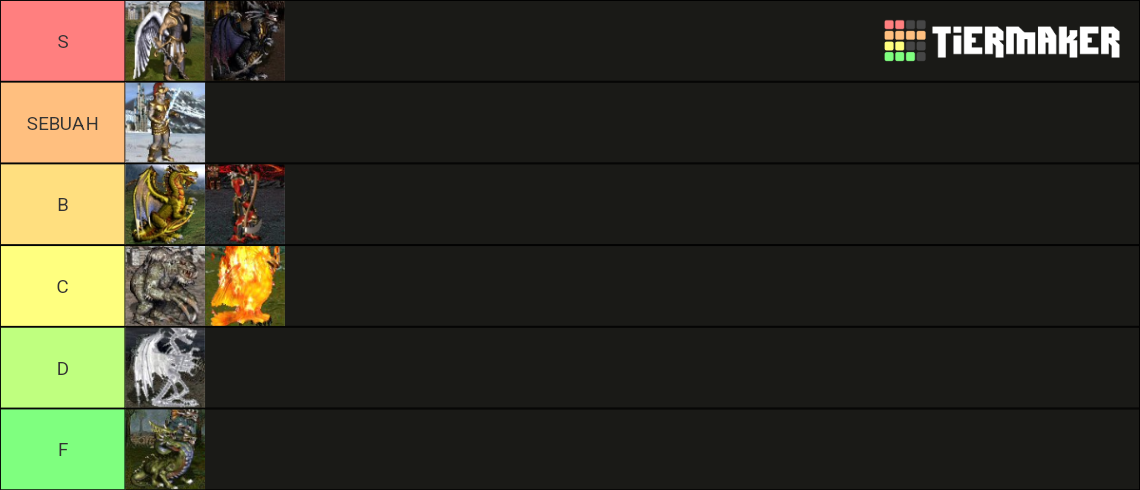 Heroes 3 Complete + HotA Units Tier List (Community Rankings) - TierMaker