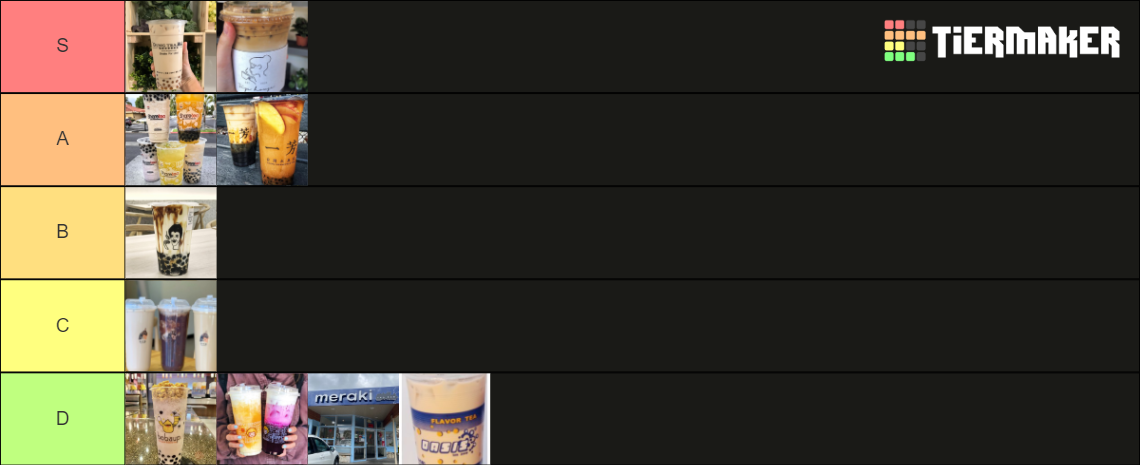 Boba in the U-District Tier List (Community Rankings) - TierMaker